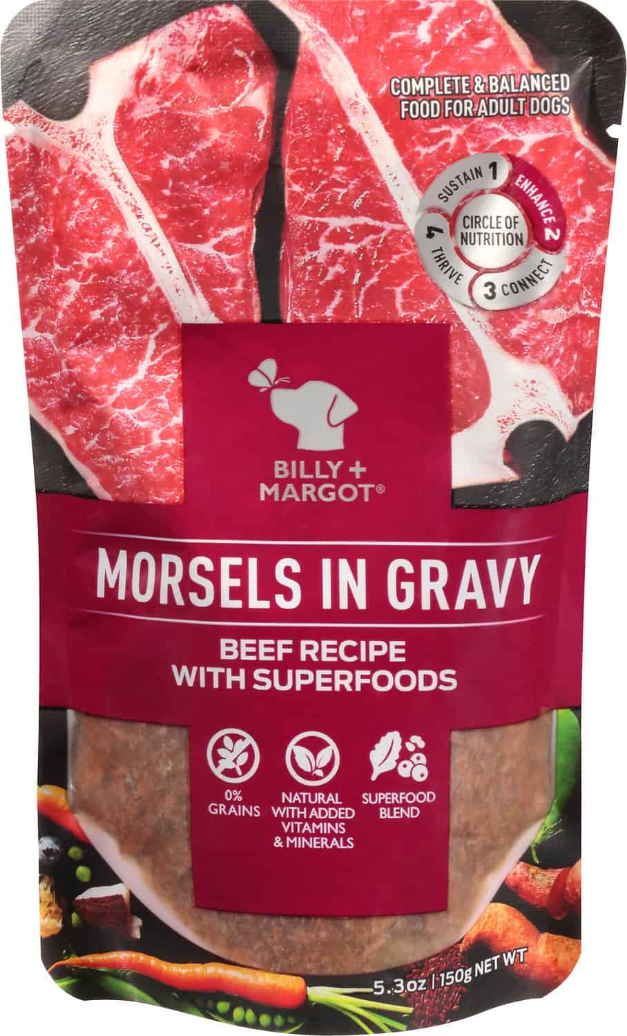 Billy Margot Fresh Adult Dog Food Beef Vegetables and Superfood Blend ...