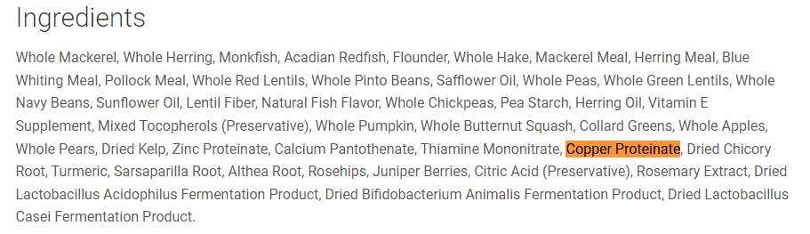 Copper Proteinate In Pet Food - Pet Food Reviewer